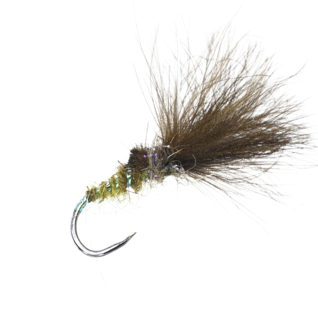 Olive River Emerger Barbless – Peaks Fly Fishing