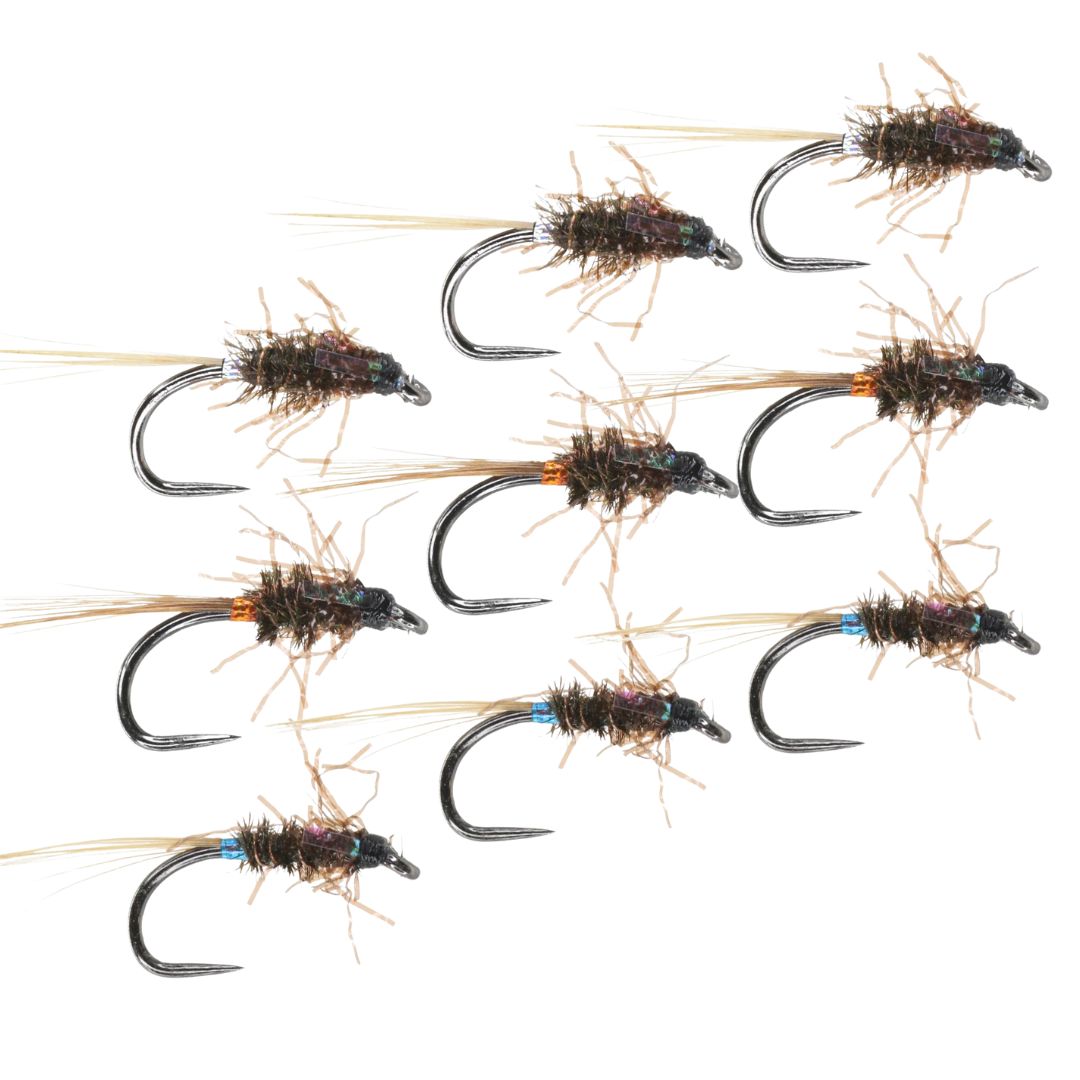 Straggle Bach Quick Buy - 3 of each colour (9 flies) – Peaks Fly Fishing