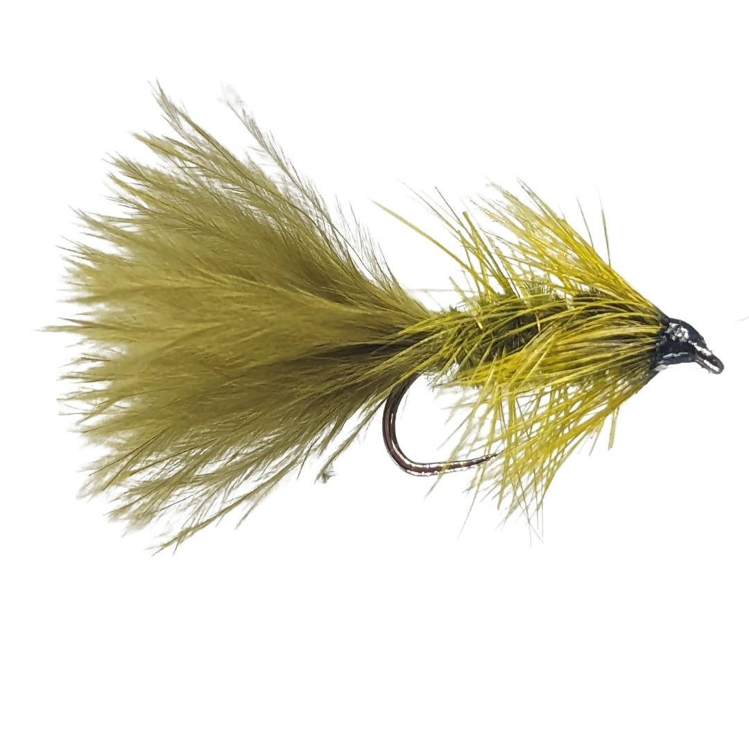 Woolly Bugger Streamer Olive Barbless Size 12 – Peaks Fly Fishing