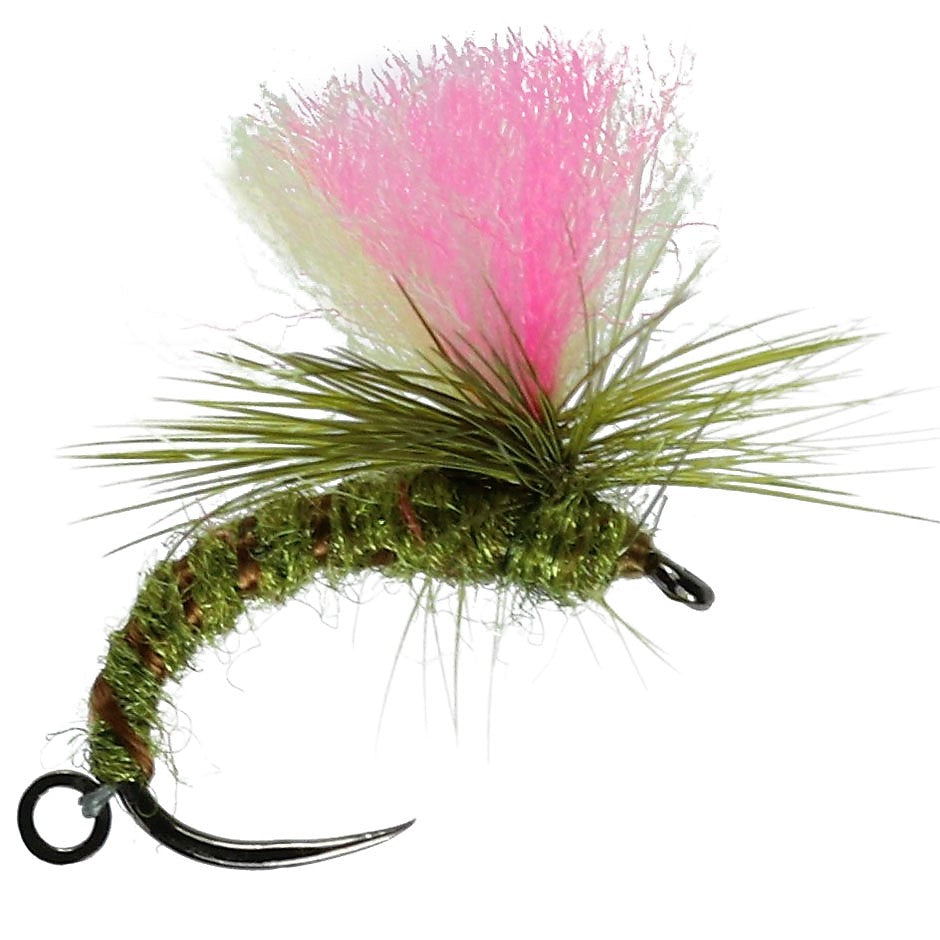 Klink And Dink Olive Barbless – Peaks Fly Fishing