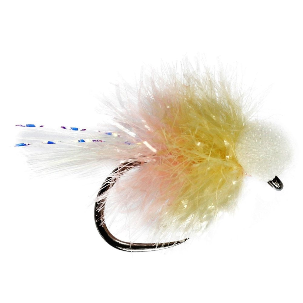 Iced Biscuit Booby Barbless (Size 12) – Peaks Fly Fishing
