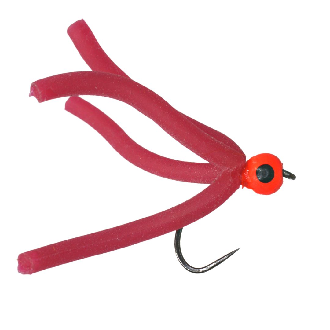 Squirmy Quad Bloodworm Barbless – Peaks Fly Fishing